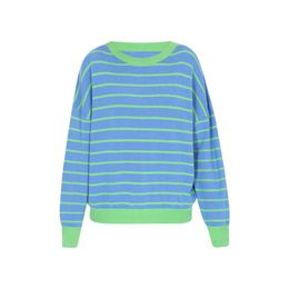 CALEY Pullover Damen Gr&ouml;&szlig;e L blau / apfel