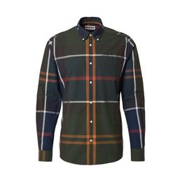 Barbour Hemd 'Harris' Herren Gr&ouml;&szlig;e M navy / khaki / orange / wei&szlig;