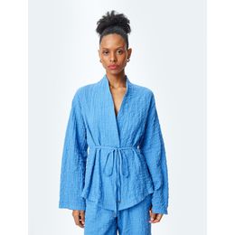 KOTON Kimono Damen Gr&ouml;&szlig;e L azur