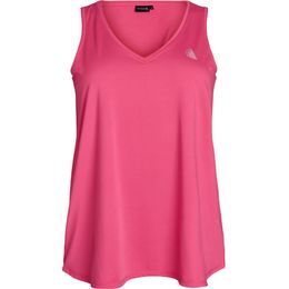 Active By Zizzi Top 'ABASIC' Damen Gr&ouml;&szlig;e 7XL/8XL dunkelpink