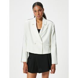 KOTON Blazer Damen Gr&ouml;&szlig;e 38 wei&szlig;