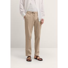 Chinohose Bugatti "Modern Fit", Herren, Gr. 40, L&auml;nge 34, 50, beige, 86% Baumwolle, 11% Polyester, 3% Elasthan, unifarben, normal, Hosen Chinohose, aus der DynamicSeries