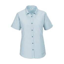 Funktionshemd Killtec "KOS 368 WMN WVN SHRT", Damen, Gr. 44, Normalgr&ouml;&szlig;en, blau, Obermaterial: 100% Polyester, Hemden Funktionshemd, Karierte, wasserabweisende, atmungsaktive Bluse