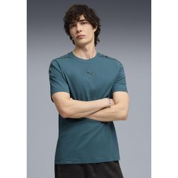 T-Shirt Puma "ESS TAPE TEE", Herren, Gr. L, emerald ice, Jersey, Obermaterial: 100% Baumwolle, unifarben, regular fit normal, Rundhals, Shirts T-Shirt, Regular Fit, Kurzarm, f&uuml;r sportlichen Look, aus Baumwolle