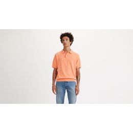 Levi's Poloshirt LEVI'S "SWEATER KNIT POLO", Herren, Gr. XL, orange (peach bloom), Feinstrick, Obermaterial: 100% Baumwolle, Shirts Poloshirt