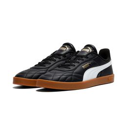 Sneaker Puma "CLUB II INDOOR", Damen, Gr. 44,5, Puma schwarz, Puma wei&szlig;, Synthetik, unifarben, Schuhe Sneaker, mit Schn&uuml;rung, niedrige Schuhh&ouml;he, nicht herausnehmbare Innensohle
