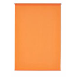 Seitenzugrollo K-home "Klemmfix-Rollo" Gr. 3, orange, B:60cm H:150cm, Polyester, Rollos, Seitenzugrollo, 1 St&uuml;ck