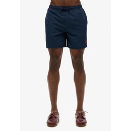 Badeshorts Superdry "ESSENTIAL 17 SWIM SHORT", Herren, Gr. XXL, N-Gr, blau (richest navy), Web, Polyester, bedruckt, Badehosen Badeshorts