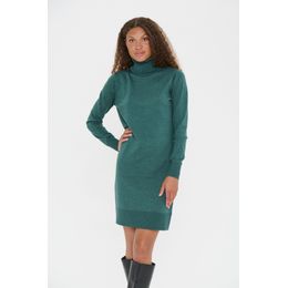 Strickkleid Saint Tropez "U6801, MilaSZ Rollneck Dress", Damen, Gr. L, N-Gr, june bug melange, Strick, Obermaterial: 80% Viskose, 20% Polyacryl, meliert, kurz, Kleider Strickkleid, Regular fit, Viskosemischung