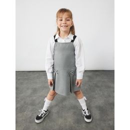KOTON Kleid M&auml;dchen Gr&ouml;&szlig;e 110/116 grau / schwarz