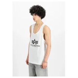 Muscleshirt Alpha Industries "Basic Tank BL BB", Herren, Gr. L, wei&szlig;, Obermaterial: 100% Baumwolle, Shirts