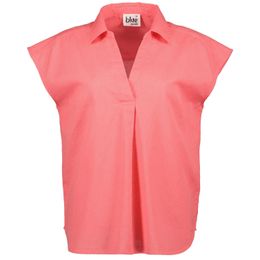 Klassische Bluse Blue Seven "Blue Seven Bluse", Damen, Gr. 36, rot (302, hl rot), 88% Baumwolle, 12% Leinen, Basic, normal, V-Ausschnitt, Blusen Klassische Bluse