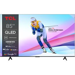 TCL QLED-Fernseher "85P71KX1", Energieeffizienz: F, schwarz, 85, Fernseher, Multi-HDR, Dolby Vision, Smart TV, Apple Airplay2, Dolby Atmos, Onkyo, QLED-Fernseher