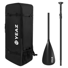 SUP-Paddel YEAZ "Rucksack und Paddel KIT", schwarz, Paddel, SUP-Paddel