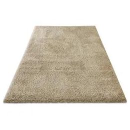 Hochflor-Teppich Esprit "YOGI ESP-096", beige (sand), B:120cm H:50mm L:170cm, Polyester, Teppiche, L&auml;ufer, flauschiger weicher Flor, Wohnzimmer