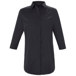 Emilia Lay - Longbluse mit 3/4-Arm, schwarz, Gr. 46 / L - Baumwolle