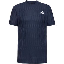 Adidas Tennisshirt Herren - Gr&ouml;&szlig;e M - blau