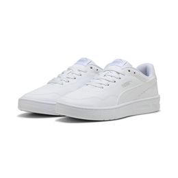 Sneaker Puma "COURT LALLY", Damen, Gr. 40, wei&szlig; (Puma wei&szlig;, Puma wei&szlig;, cool light gray), Synthetik, Schuhe Sneaker, mit leicht profilierter Gummilaufsohle, mit Schn&uuml;rverschluss, Topseller