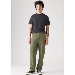 Levi's Cargohose LEVI'S "XX CARGO STRAIGHT", Herren, Gr. 32, L&auml;nge 34, gr&uuml;n (olive night), Web, Obermaterial: 100% Baumwolle, straight fit lang, Hosen Cargohose, Ges&auml;&szlig;- und Cargo- Taschen mit Patten