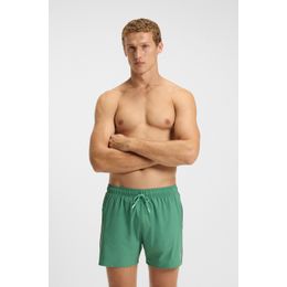 Badeshorts BOSS "Iconic", Herren, Gr. XXL, N-Gr, open gr&uuml;n 350, Microfaser, Obermaterial: 100% Elastomultiester, Badehosen Badeshorts, mit Ges&auml;&szlig;tasche