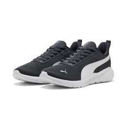 Sneaker Puma "ANZARUN 2 LITE SLIPTECH", Damen, Gr. 46, strong gray, Puma wei&szlig;, Textil, unifarben, Schuhe Sneaker, mit Schn&uuml;rverschluss, leicht profilierte Synthetik-Laufsohle