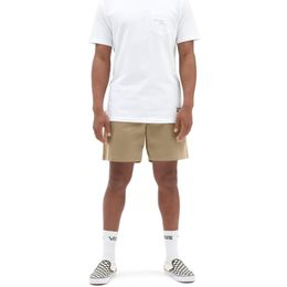 Shorts Vans "MNRANGERELAXEDELASTICSHORT", Herren, Gr. S, N-Gr, beige (incense), Obermaterial: 98% Baumwolle, 2% Elasthan, Hosen Shorts