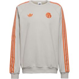 Adidas FCB OG CR Sweatshirt Herren - Gr&ouml;&szlig;e L - beige