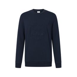 JOOP! Sweatshirt JOOP JEANS "Alfonso", Herren, Gr. S, blau (dunkelblau), Sweatware, Obermaterial: 100% Baumwolle, clean, unifarben, klassisch normal, Rundhals, Rippb&uuml;ndchen, Sweatshirts Sweatshirt, mit Logoprint