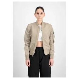 Bomberjacke Alpha Industries "MA-1 VF Light W", Damen, Gr. XS, beige (vintage sand), Obermaterial: 100% Nylon, Futter: 100% Nylon, Jacken Bomberjacke