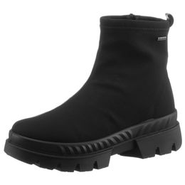 Winterstiefelette Ara "MOOD-GTX", Damen, Gr. 4,5 (37,5), schwarz, Glattleder, Textil, unifarben, Schuhe Winterstiefelette, Blockabsatz, Winterboots, mit GORE-TEX, H-Weite