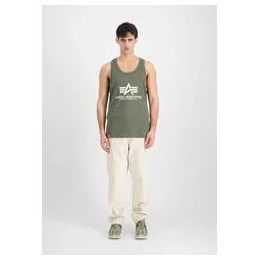 Muscleshirt Alpha Industries "Basic Tank BL BB", Herren, Gr. XL, gr&uuml;n (schwarz olive), Obermaterial: 100% Baumwolle, Shirts