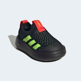 Slip-On Sneaker adidas Sportswear "BUBBLECOMFY KIDS", M&auml;dchen, Gr. 24, core schwarz, lucid lemon, lucid rot, Textil, Schuhe Slip-On Sneaker, f&uuml;r Kinder