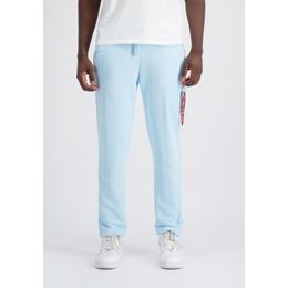 Jogginghose Alpha Industries "X-fit Jogger S Leg", Herren, Gr. XL, Normalgr&ouml;&szlig;en, blau (light blau), Obermaterial: 80% Baumwolle, 20% Polyester, Hosen Jogginghose