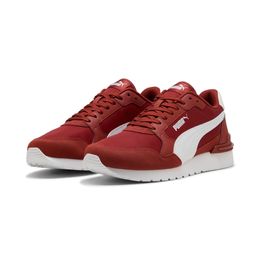 Sneaker Puma "ST RUNNER V4 NL", Herren, Gr. 42,5, bordeaux rot, Textil, Schuhe Sneaker, atmungsaktives Obermaterial aus Textil, innen weich gepolstert