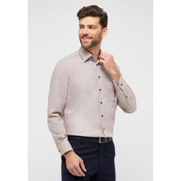 Langarmhemd Eterna "MODERN FIT", Damen, Gr. 48, Normalgr&ouml;&szlig;en, mandel, 100% Baumwolle, tailliert, Manschette, Hemden Langarmhemd, NON IRON (b&uuml;gelfrei)