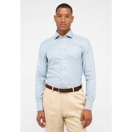 Langarmhemd Eterna "SLIM FIT", Herren, Gr. 39, Normalgr&ouml;&szlig;en, gr&uuml;n (leave), Twill, 100% Baumwolle, schmal, Manschette, Hemden Langarmhemd, NON IRON (b&uuml;gelfrei)
