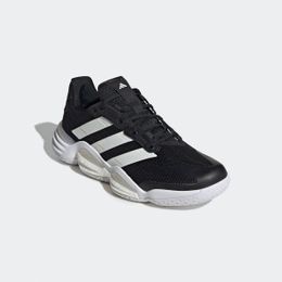 Hallenschuh adidas Performance "STABIL 16 INDOOR", Herren, Gr. 42,5, schwarz-wei&szlig; (core schwarz, cloud wei&szlig;, cloud wei&szlig;), Synthetik, Textil, Schuhe Hallenschuh, Handballschuh