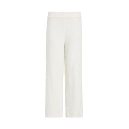 Homewearhose "PANT", Damen, Gr. XL (42/44), N-Gr, beige (ivory), Obermaterial: 100% Polyester, Calvin Klein Underwear, unifarben, Basic normal, Hosen Homewearhose, in flauschiger Qualit&auml;t