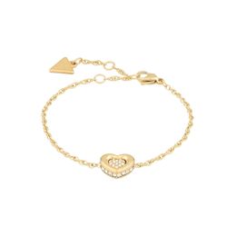 Guess Armband 'L.O.V.E.' Damen Gr&ouml;&szlig;e M gold / transparent