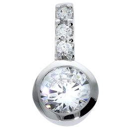 Kettenanh&auml;nger Firetti "Schmuck Geschenk Silber 925 Halsschmuck Anh&auml;nger f&uuml;r Halskette", bunt (silberfarben, wei&szlig;, wei&szlig;), Schmuckanh&auml;nger, Damen, Silber 925 (Sterlingsilber), 1,3 g, Kettenanh&auml;nger, mit Zirkonia (synth.)
