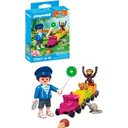 Konstruktions-Spielset Playmobil "Kleine Lokausfahrt (71951), Animals & Friends", bunt, Spielbausteine, Kinder, Kunststoff, Konstruktions-Spielset, Made in Europe
