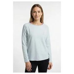 LIEBLINGSST&Uuml;CK Langarmshirt LIEBLINGSST&Uuml;CK "Cathrina", Damen, Gr. 3XL, skyway, Jersey, Obermaterial: 100% Baumwolle, clean, unifarben, normal, Rundhals, Raglan&auml;rmel Rollsaum, Shirts Langarmshirt, aus reiner Baumwolle