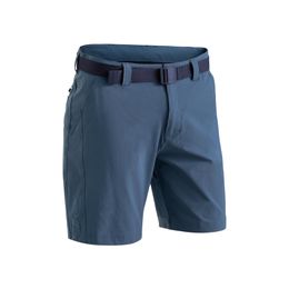 Funktionsshorts Maier Sports "Nil Short M", Herren, Gr. 58, Normalgr&ouml;&szlig;en, blau (jeansblau), 90% Polyamid, 10% Elasthan, Hosen Funktionsshorts, Herren Shorts, kurze Wanderhose, Outdoorhose 4 Taschen, Regular Fit
