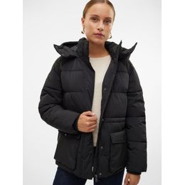 V&eacute;ro Moda Steppjacke VERO MODA "VMDIANA JACKET NOOS", Damen, Gr. S, schwarz, Web, Obermaterial: 100% Polyester, unifarben, Jacken Steppjacke