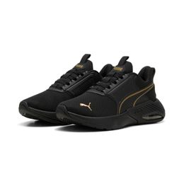 Sneaker Puma "X-CELL NOVA FS", Herren, Gr. 46, schwarz (Puma schwarz, gold), Textil, Schuhe Sneaker, mit Schn&uuml;rung, Textil-Obermaterial, Synthetik-Laufsohle, Topseller