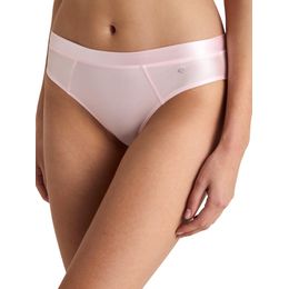 Slip Calida "Cate", Herren, Gr. L (48/50), rosa, Single Jersey, Obermaterial: 92% Baumwolle, 8% Elasthan, unifarben, normal, Unterhosen Slip, schimmernde Satin-Blende, femininer Look, Single Jersey, elastisch