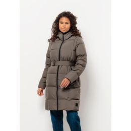 Daunenmantel Jack Wolfskin "FROZEN LAKE COAT W", Damen, Gr. XXL (48), braun (cold, coffee), Hauptmaterial: 100% Polyester (recycled). Futter: 100% Polyester (recycled). F&uuml;llung: 90% Entendaunen, 10% Federn, M&auml;ntel Daunenmantel