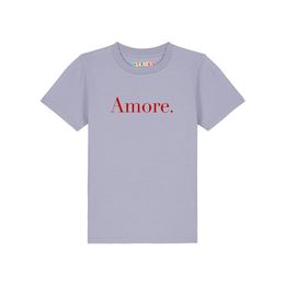 Watabout.kids T-Shirt 'Amore' Jungen Gr&ouml;&szlig;e 158 taubenblau / rot