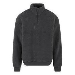 Sweater Karl Kani "Karl Kani KK Metal Signature Teddy Troyer", Herren, Gr. XL, grau, 100% Polyester, Sweatshirts Sweater