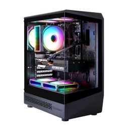 GAMEMAX Gaming-PC "VISTA COC AB 8036 AMD Ryzen 5 5500 16GB 480GB SSD RTX 5050", schwarz, Microsoft Windows 11 Home (64 Bit), 16 GB RAM 480 GB SSD, Desktop-PCs, Windows 11, Gaming-PC